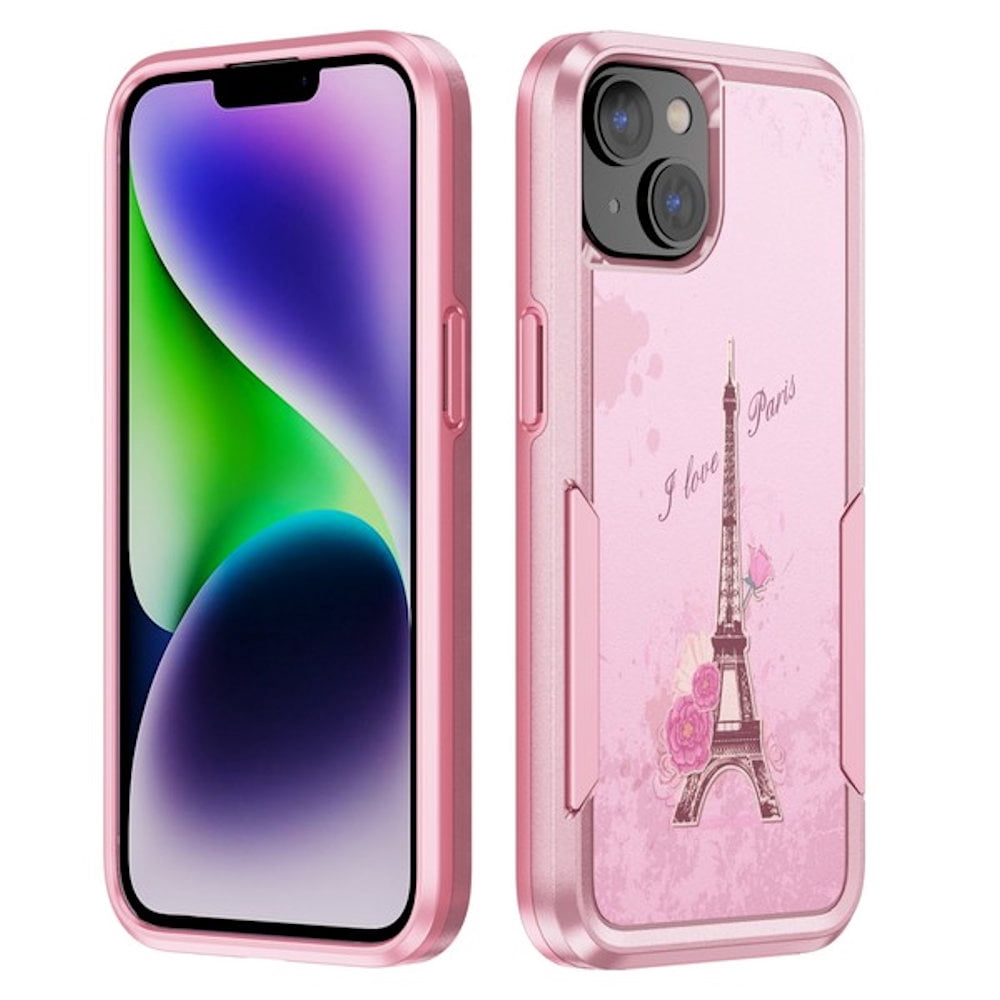 TUFF Hybrid Armor Case for iPhone 14 Plus - Eiffel Tower - Walmart.com