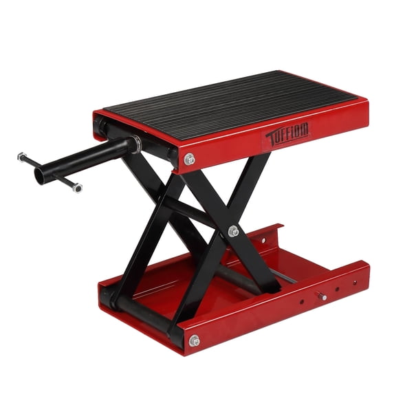 TUFFIOM Hand Garage Motorcycle Lift Jack, 1100LBS Capacity, Scissor ...
