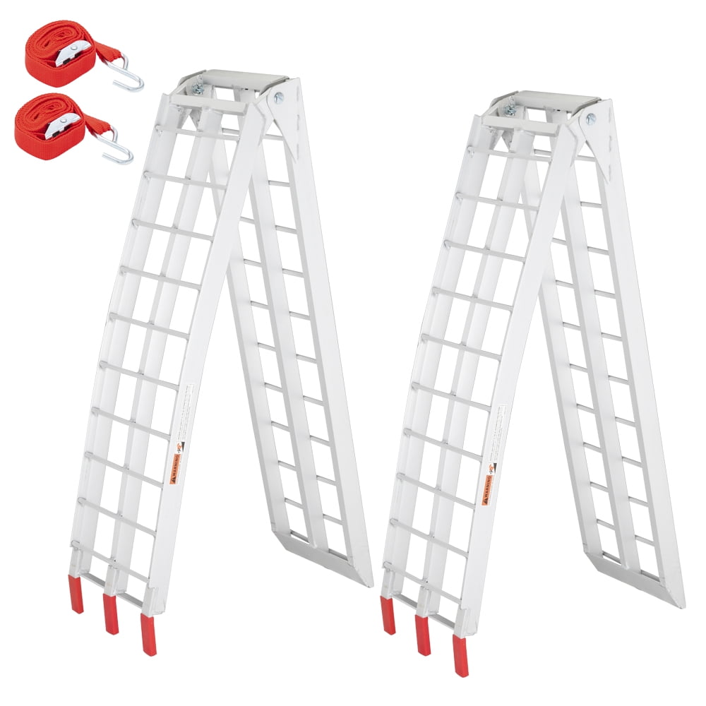 TUFFIOM 2PCS 7ft Aluminum Truck Ramps, 1500 lbs Portable Folding Load ...