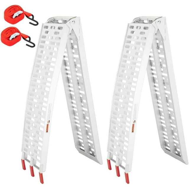 TUFFIOM Portable 2PCS 7ft Aluminum Truck Ramps, 1500 lbs Folding ...
