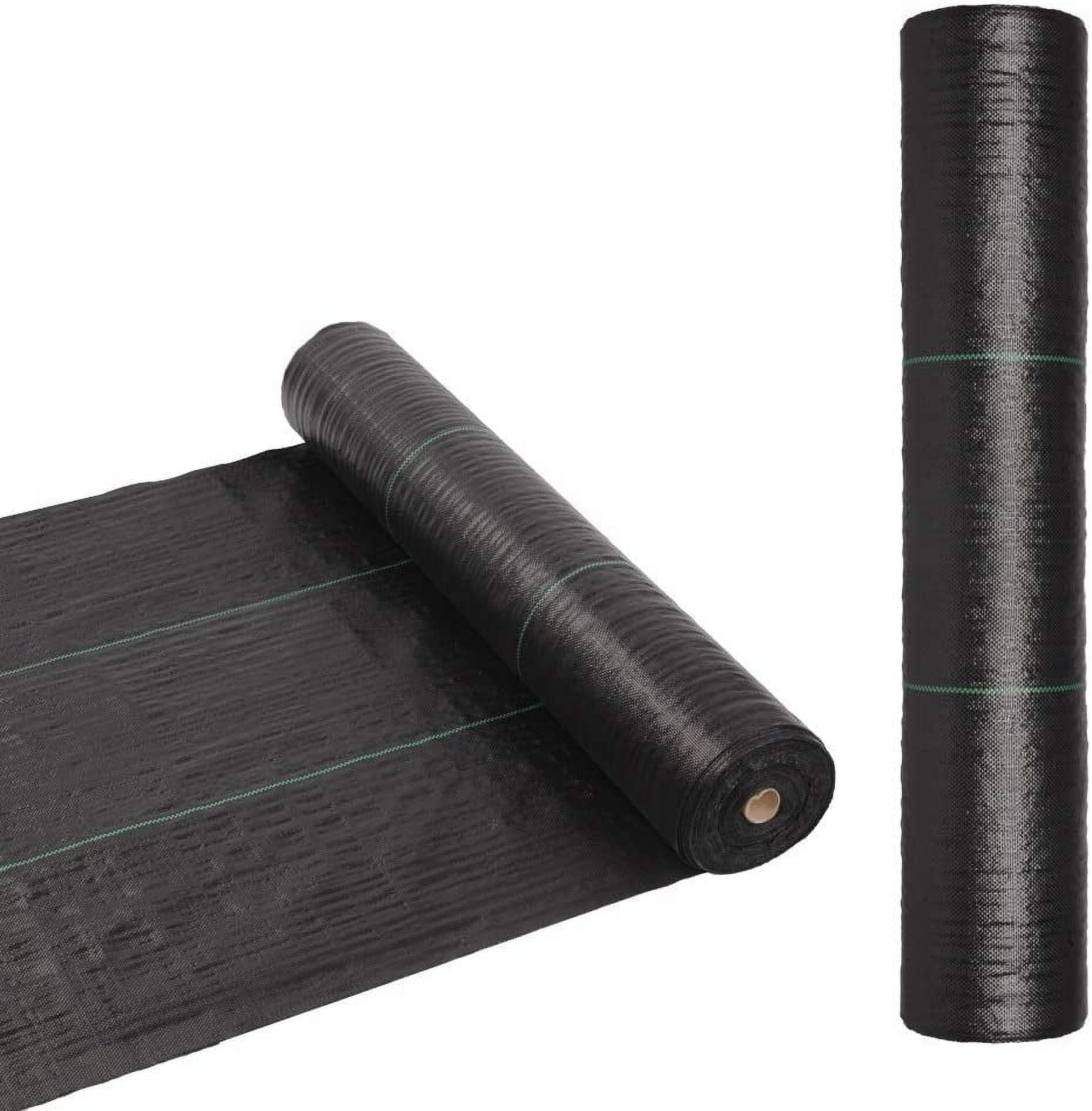 TUFFIOM 3 x 300 FT Weed Barrier Garden Landscape Fabric, UV-Resistance ...