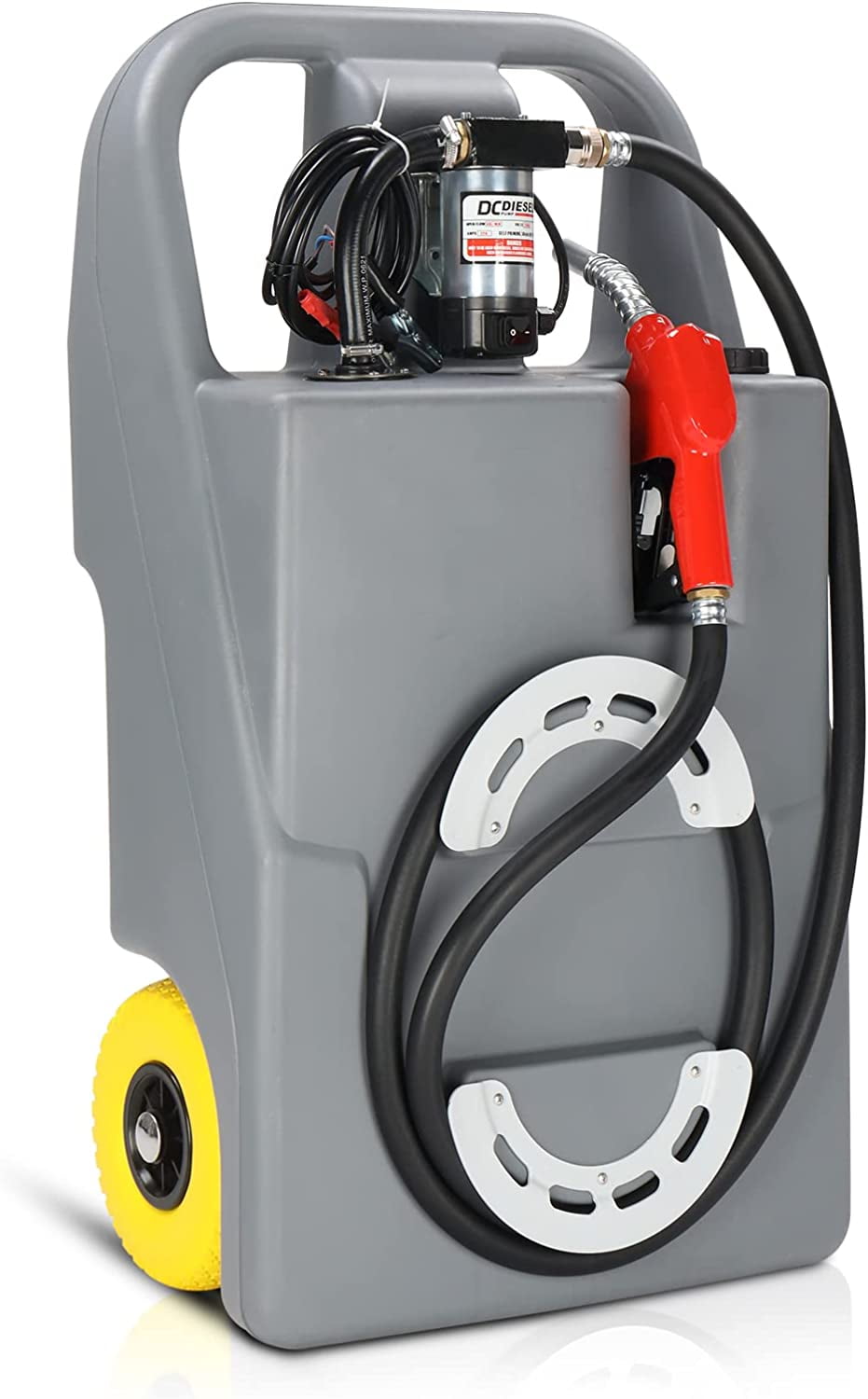 TUFFIOM Portable 32 Gallon Plastic Diesel Fuel Caddy with Electric ...