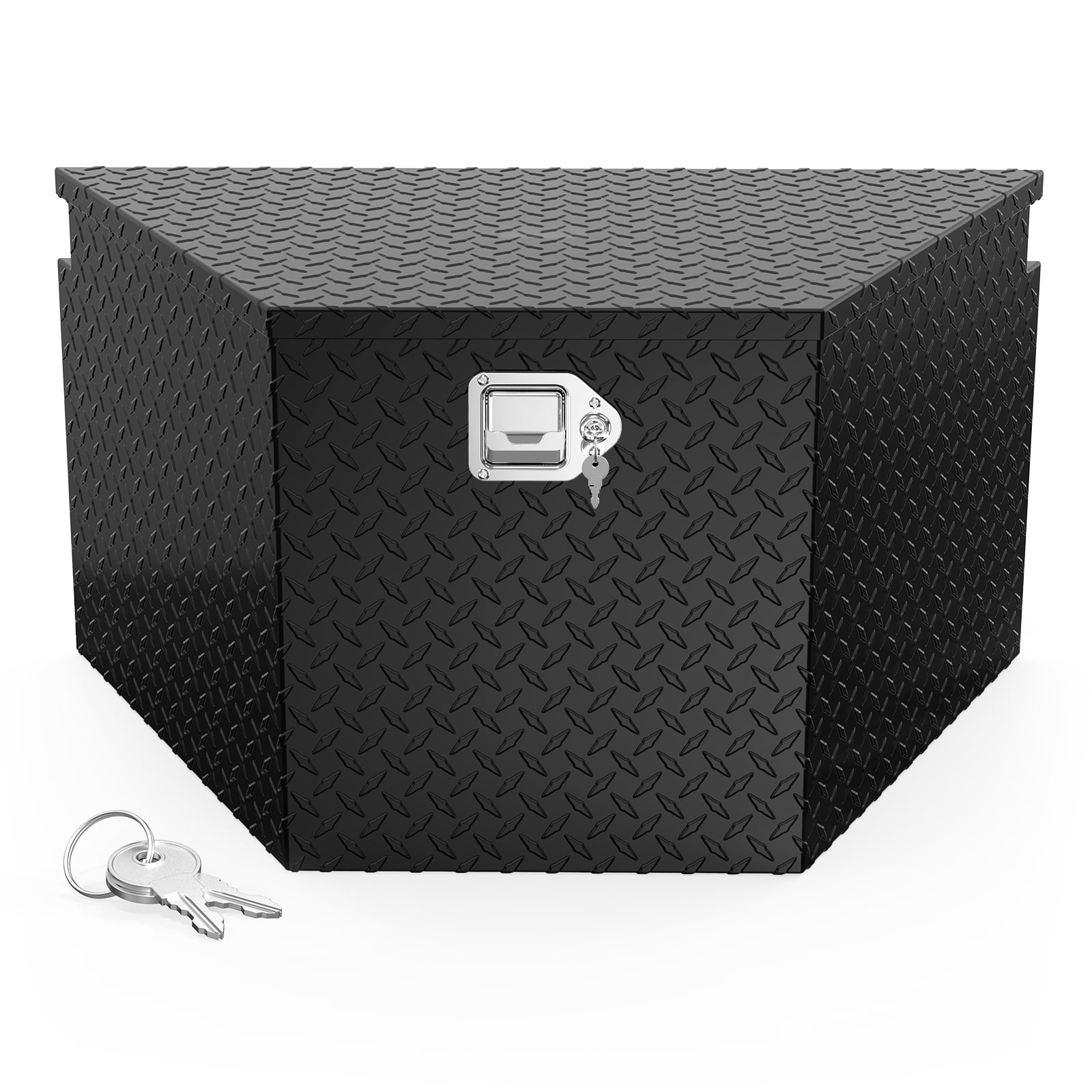 TUFFIOM 33 Inch Aluminum Truck Trailer Tongue Tool Box with Lock & Keys ...