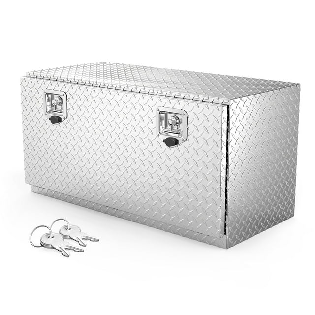 TUFFIOM 36 inch Aluminum Truck Toolbox, Dual Lock & Keys, Storage for ...
