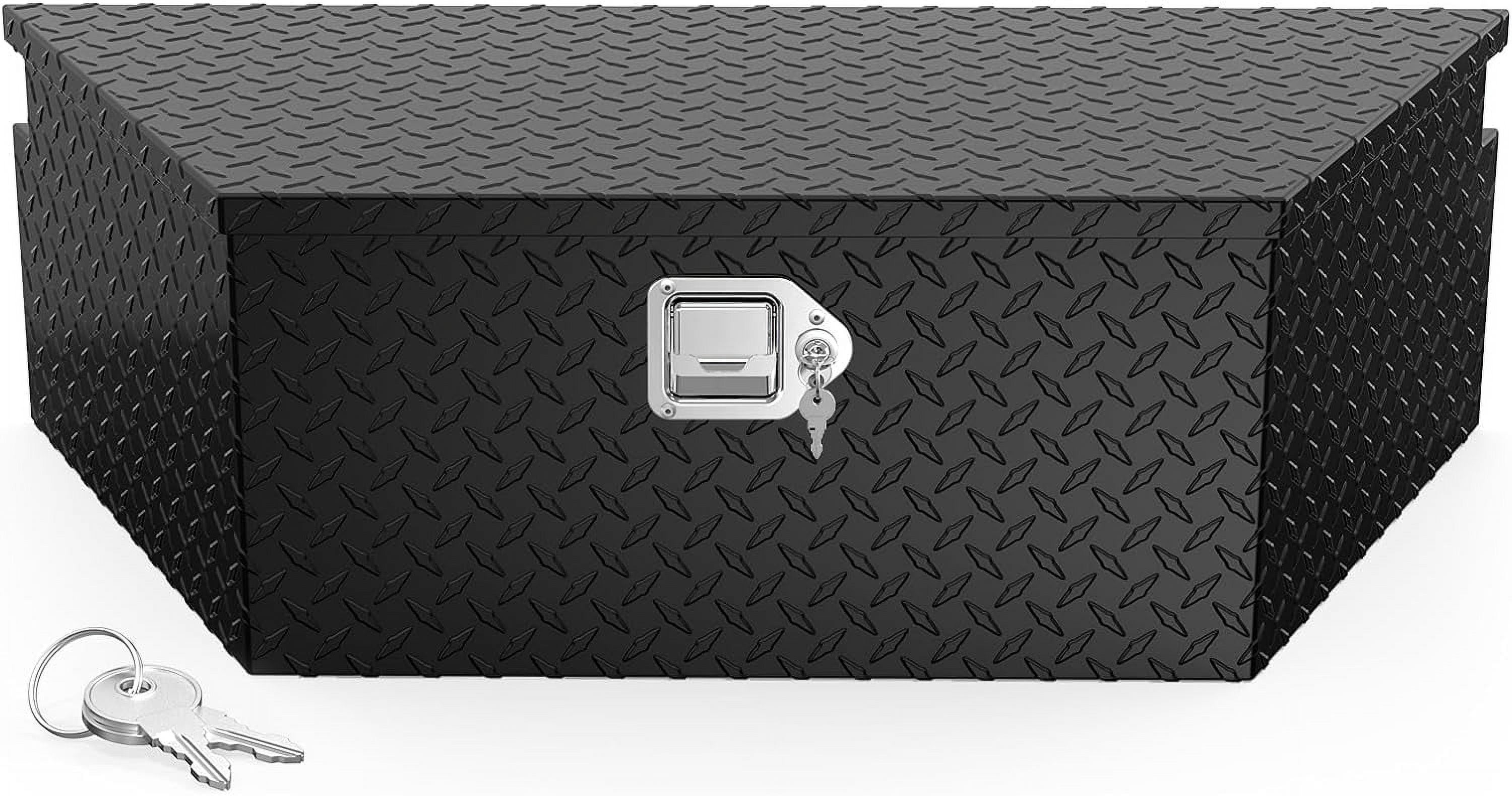 TUFFIOM 39" Aluminum Truck Bed Tool Box, Heavy Duty Diamond Plate ...