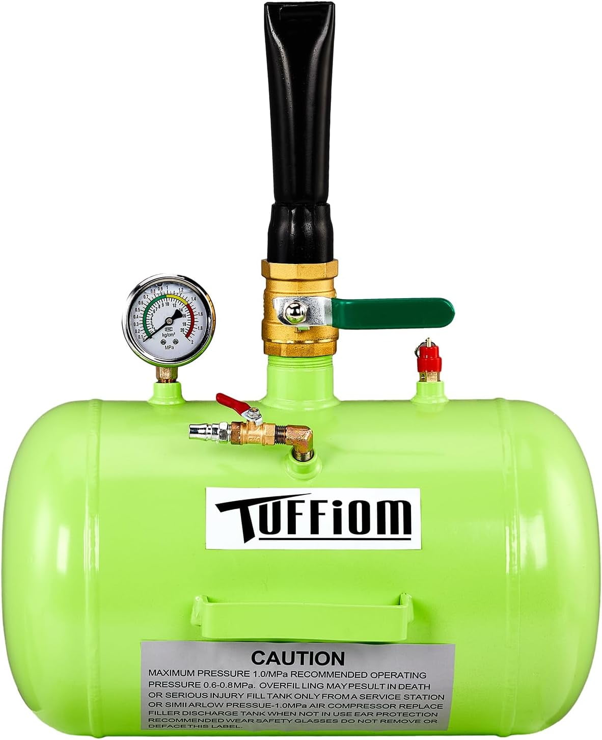 TUFFIOM 5 Gallon Air Tire Bead Blaster Seater w/Pressure Gauge & Handle ...