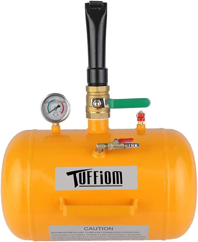 TUFFIOM 5 Gallon Air Tire Bead Blaster Seater w/Pressure Gauge & Handle ...