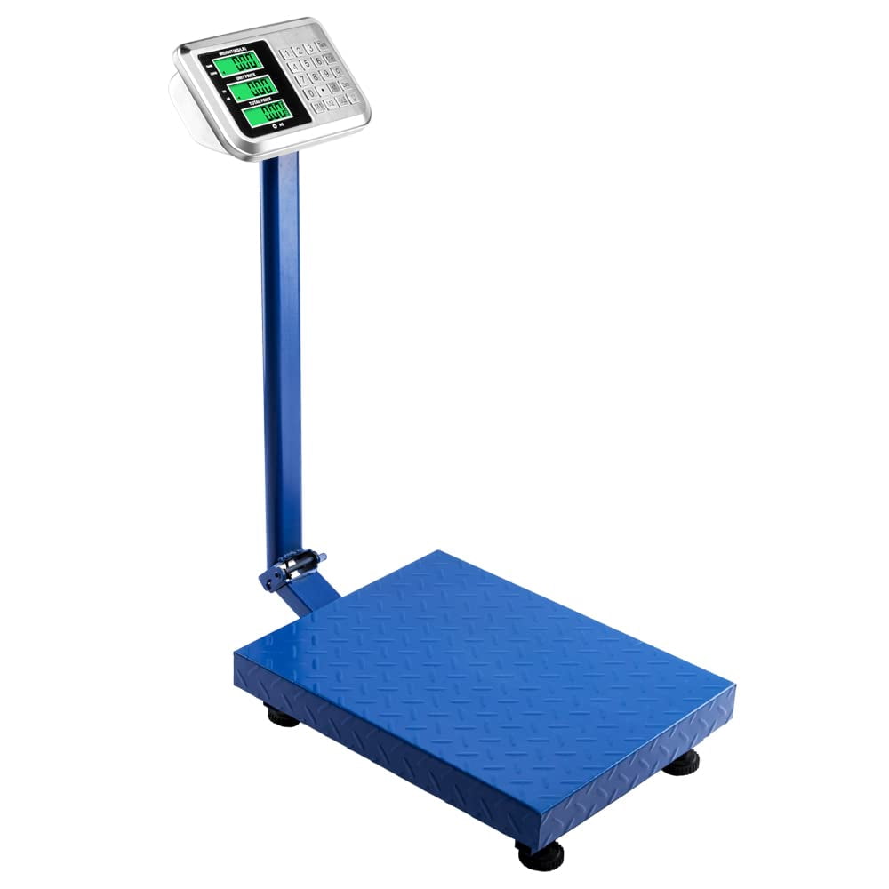 TUFFIOM 661lbs Electronic Digital Platform Scale,Heavy Duty Blue ...