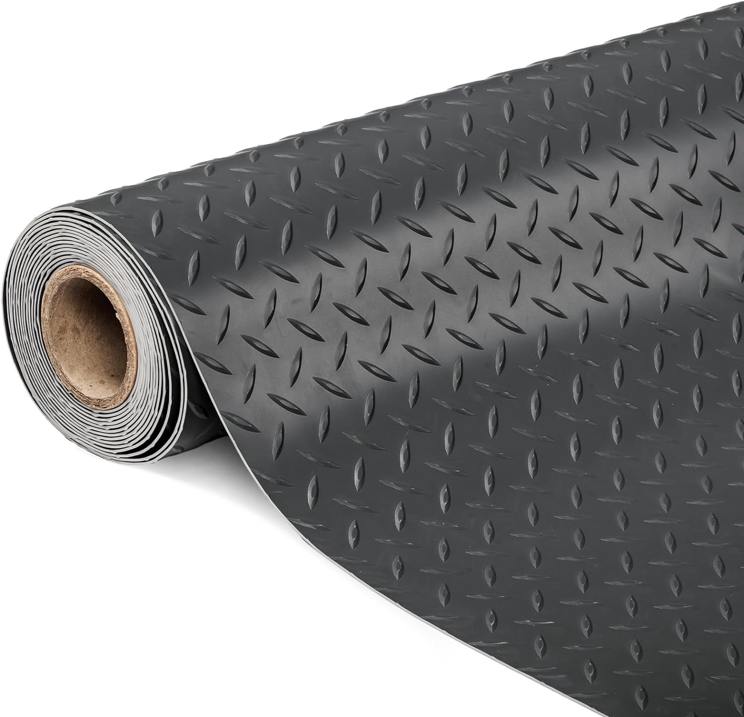 TUFFIOM 7'87''x22 FT Garage Floor Mat, Thickened Diamond Plate PVC ...