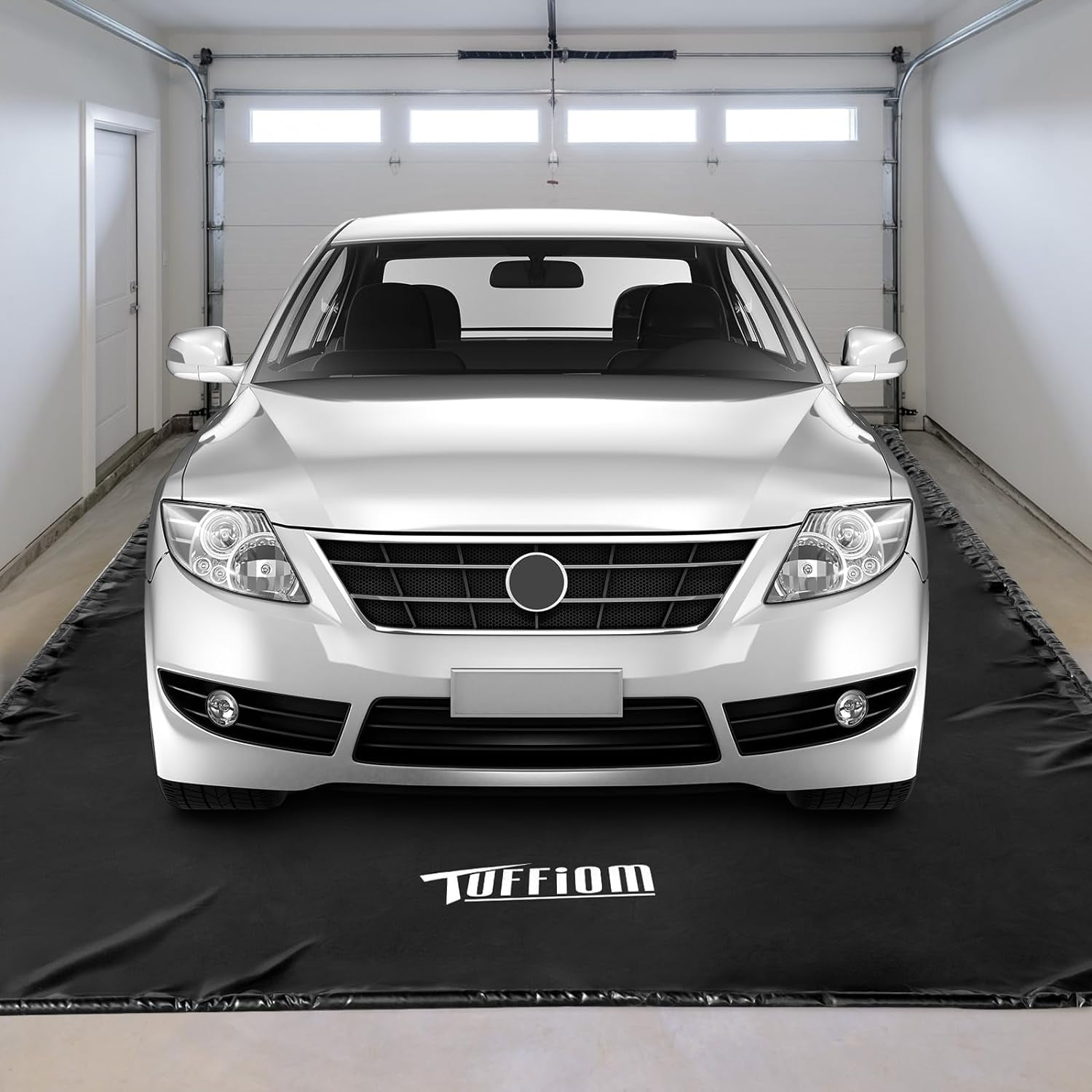 TUFFIOM 7'9" x 18' Containment Mat with Squeegee, Garage Floor Mats for ...