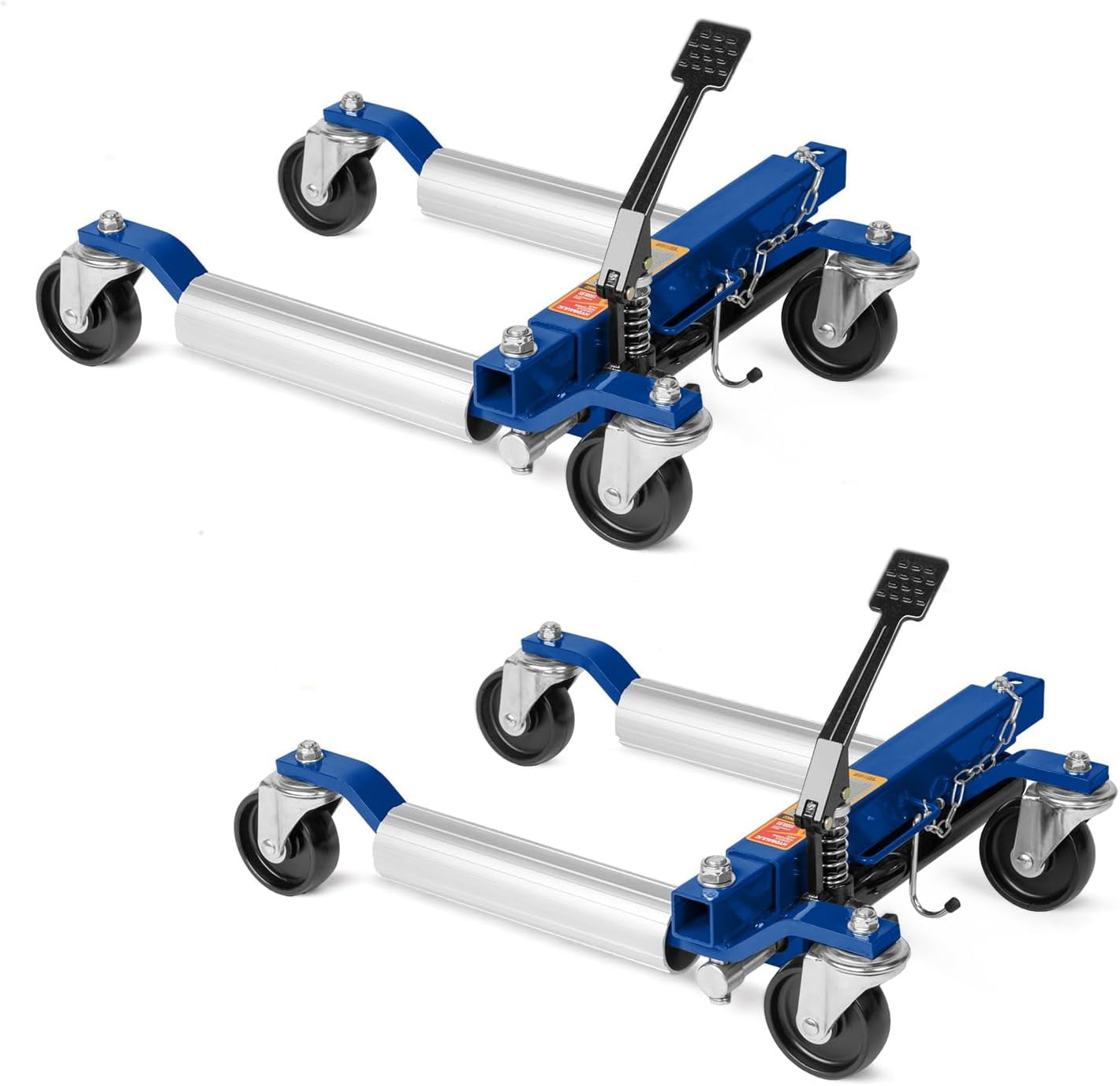 TUFFIOM Car Wheel Dolly Jack Set of 2, Hydraulic 1500-lbs Car Skates ...