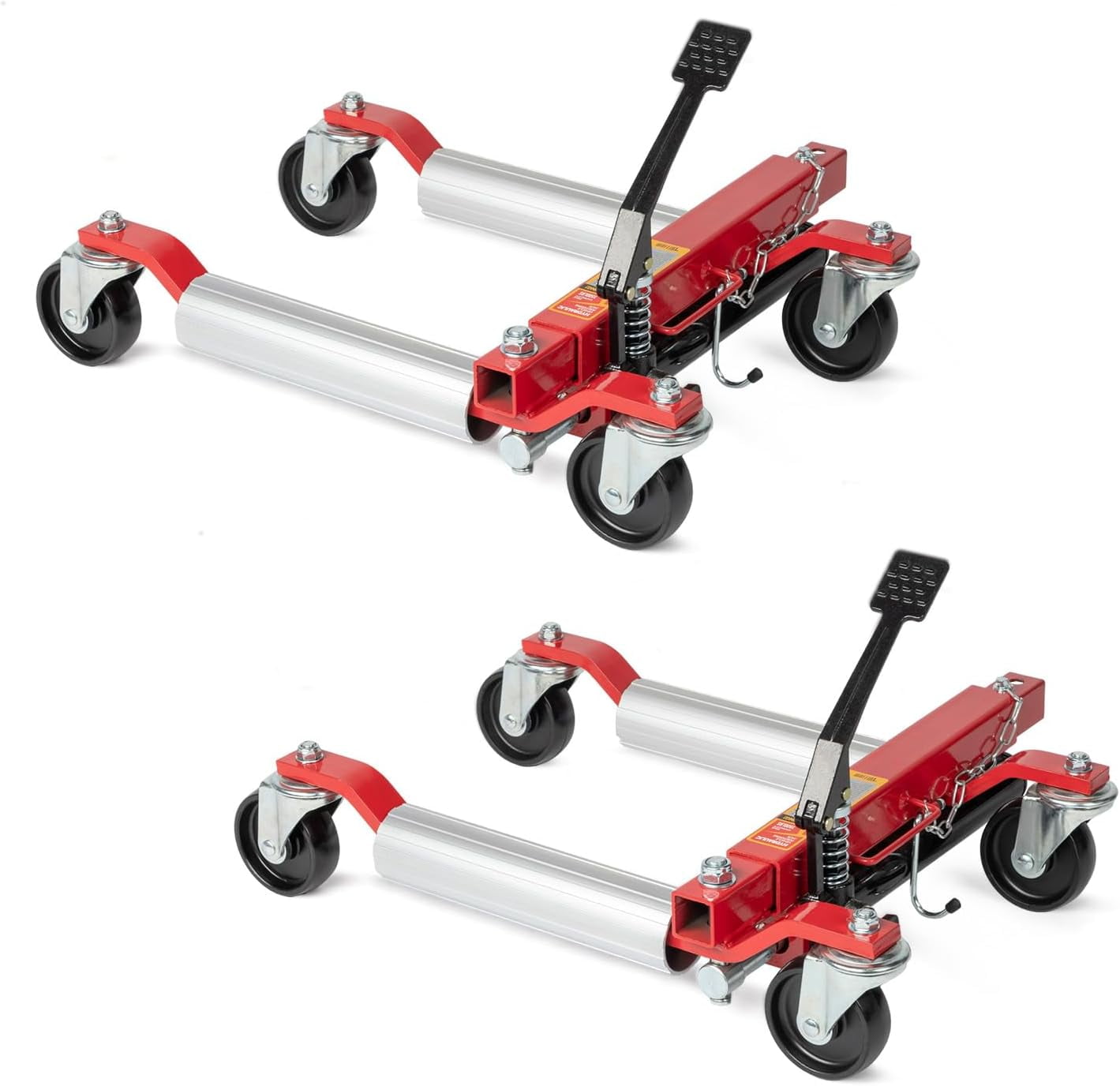 TUFFIOM Car Wheel Dolly Jack Set of 2, Hydraulic 1500-lbs Car Skates ...