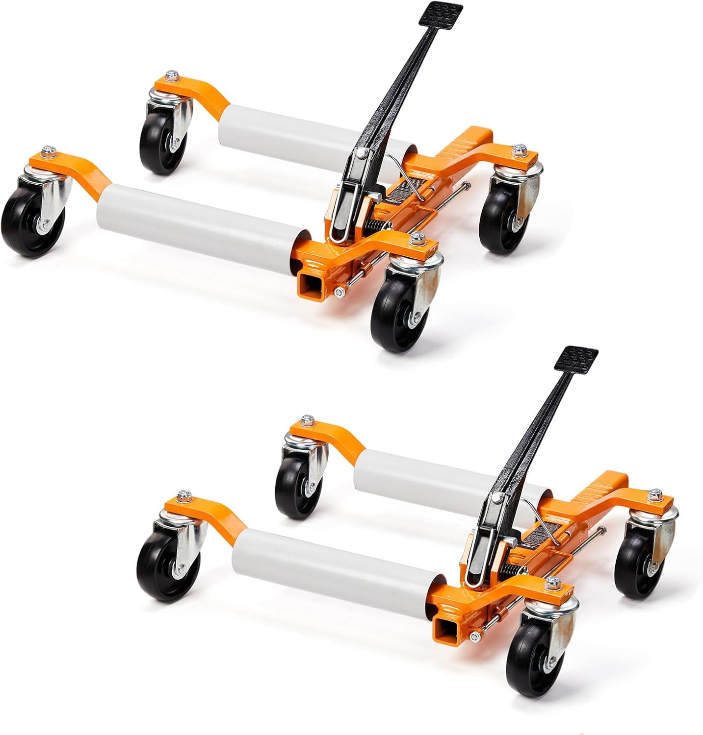 TUFFIOM Car Wheel Dolly Set of 2, Mechanical 1500-lbs Car Skates, 12 ...