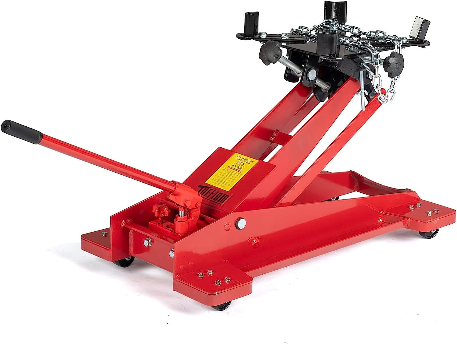 TUFFIOM 1/2 Ton Hydraulic Transmission Jack, Low Profile, Shop Tool ...