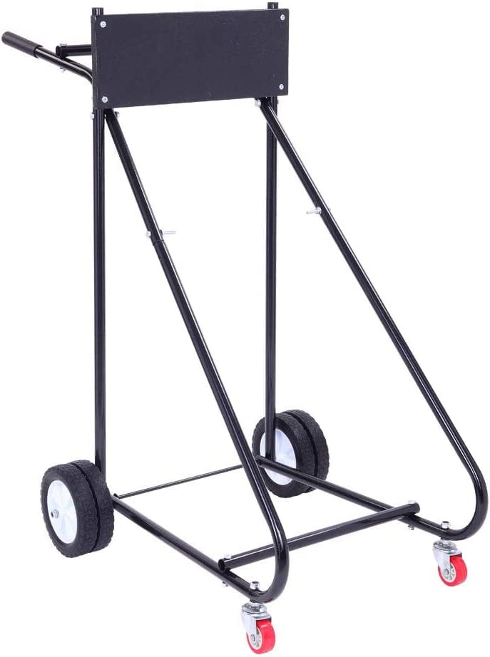 TUFFIOM Outboard Boat Motor Stand, Engine Stand Carrier Cart Dolly ...