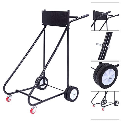 TUFFIOM Outboard Boat Motor Stand, Engine Stand Carrier Cart Dolly ...
