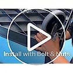 TUFFIOM Plastic Service Utility Cart with Wheels , 550lbs Capacity ...