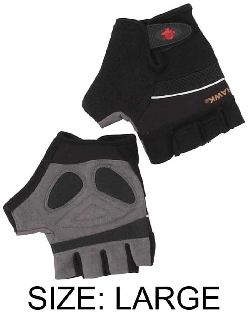 TUFFSTUFF Men's Fingerless Gloves | Synthetic Gray Suede Palms ...
