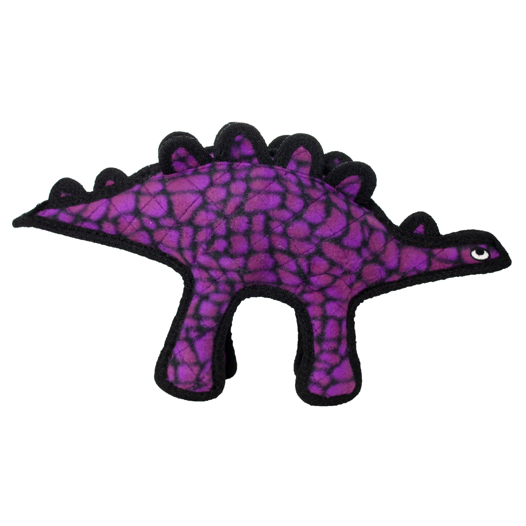 Tuffy Jr Dinosaur Stegosaurus Durable Plush Squeaky Dog Toy - Walmart ...