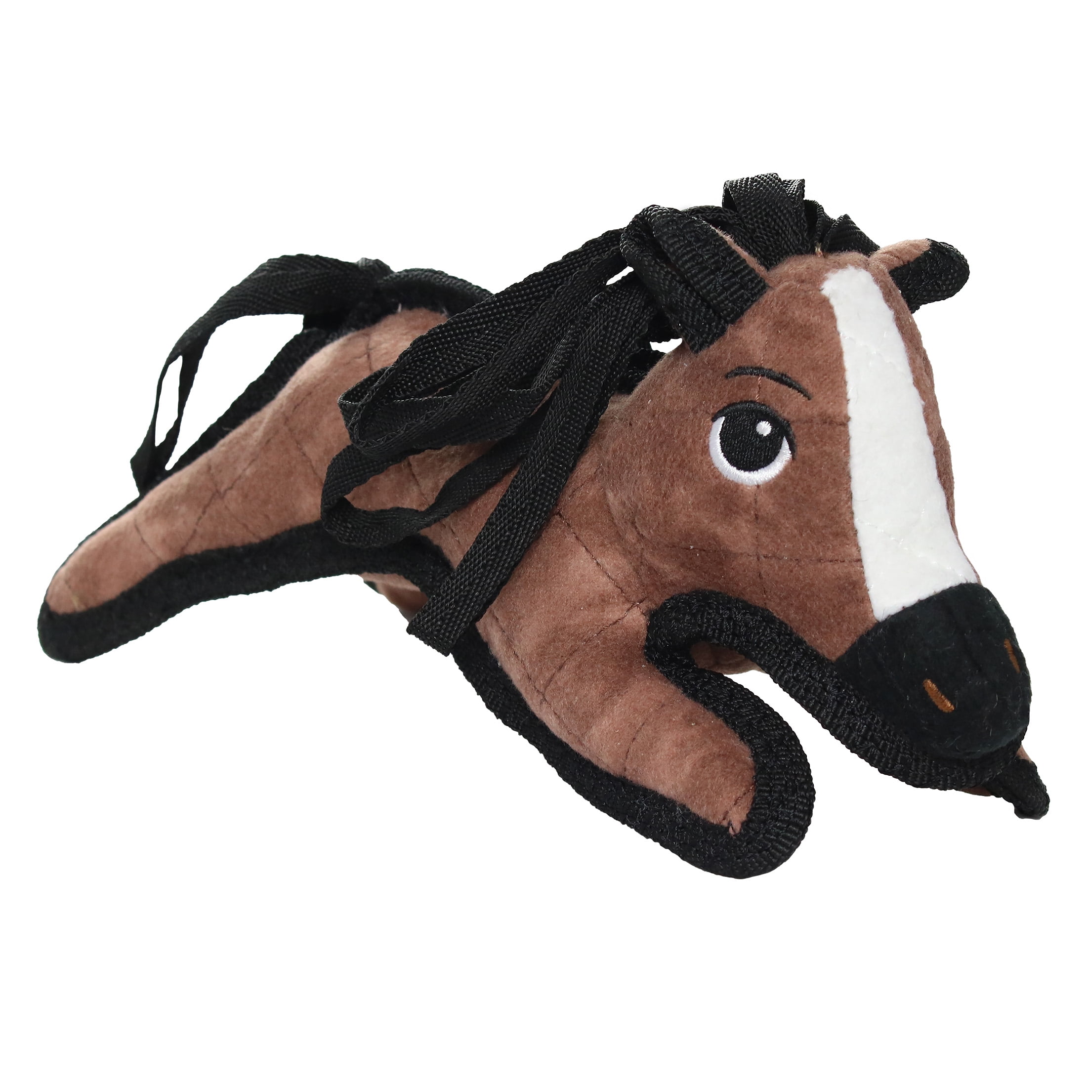 Tuffy Jr Barnyard Pony Durable Plush Squeaky Dog Toy - Walmart.com