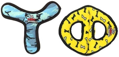 TUFFY- World's Tuffest Soft Dog Toy-Ultimate 3Way Ring -Squeakers ...