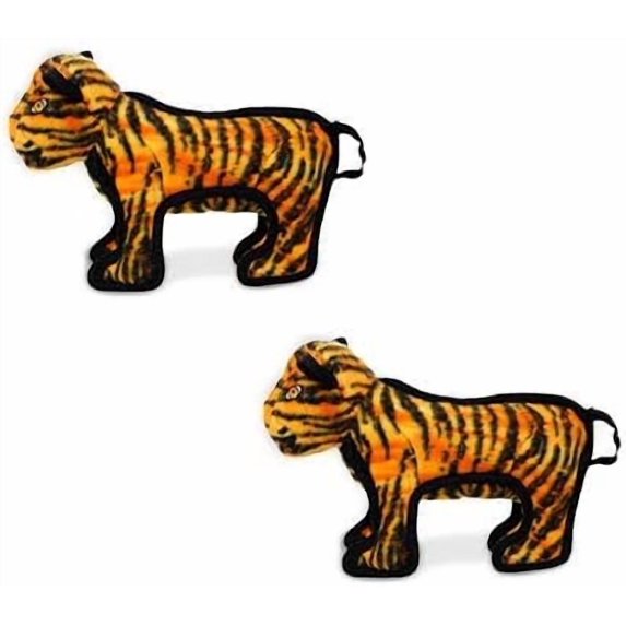 TUFFY - World's Tuffest Soft Dog Toy - Zoo Tiger - Multiple Layers ...