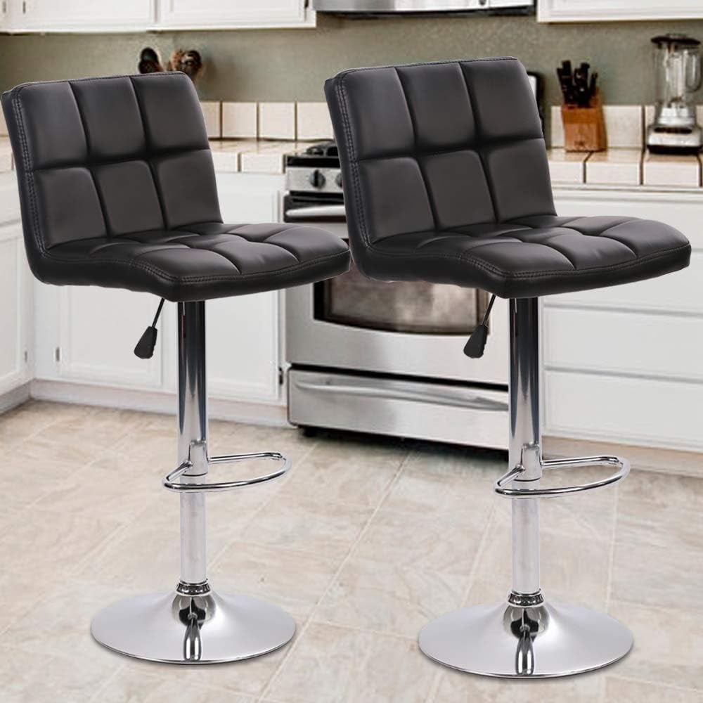TUFVINBOI Bar Stools Swivel Height Adjustable Counter Stools with Back ...