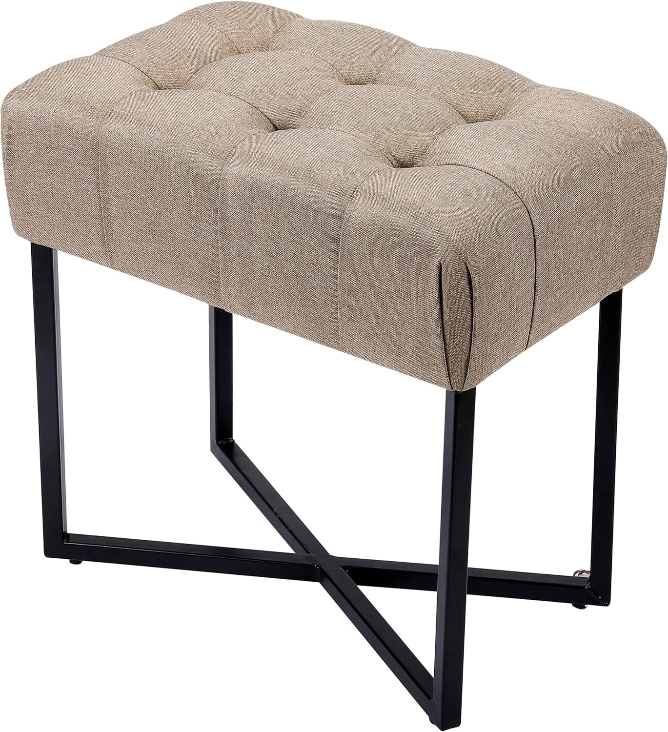 dgydbguuh Rectangular Tufted Foot Stool Ottoman with Soft Padded ...