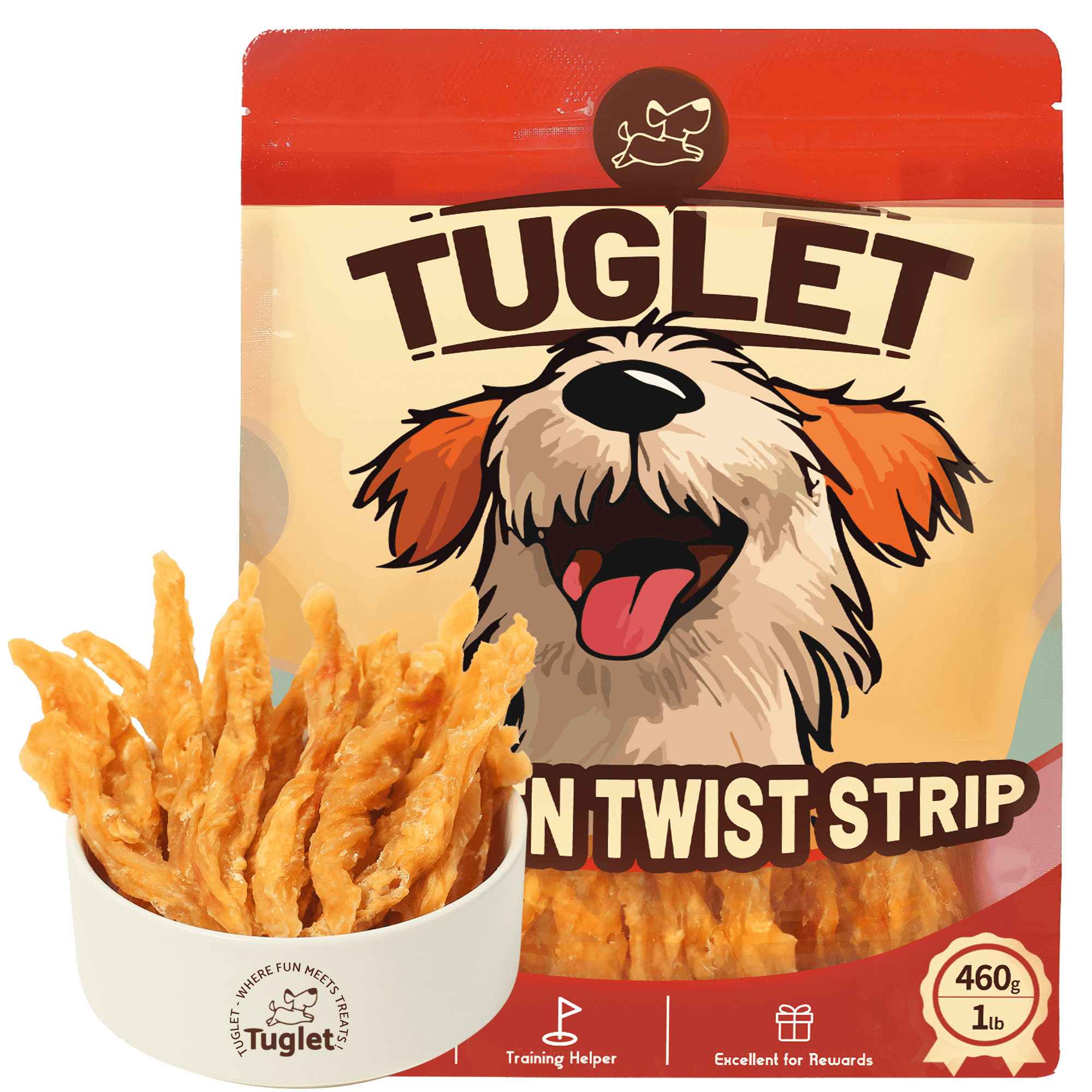 TUGLET Chicken Strips Dog Treat, Low Fat Real Chicken Jekry for Dog s ...