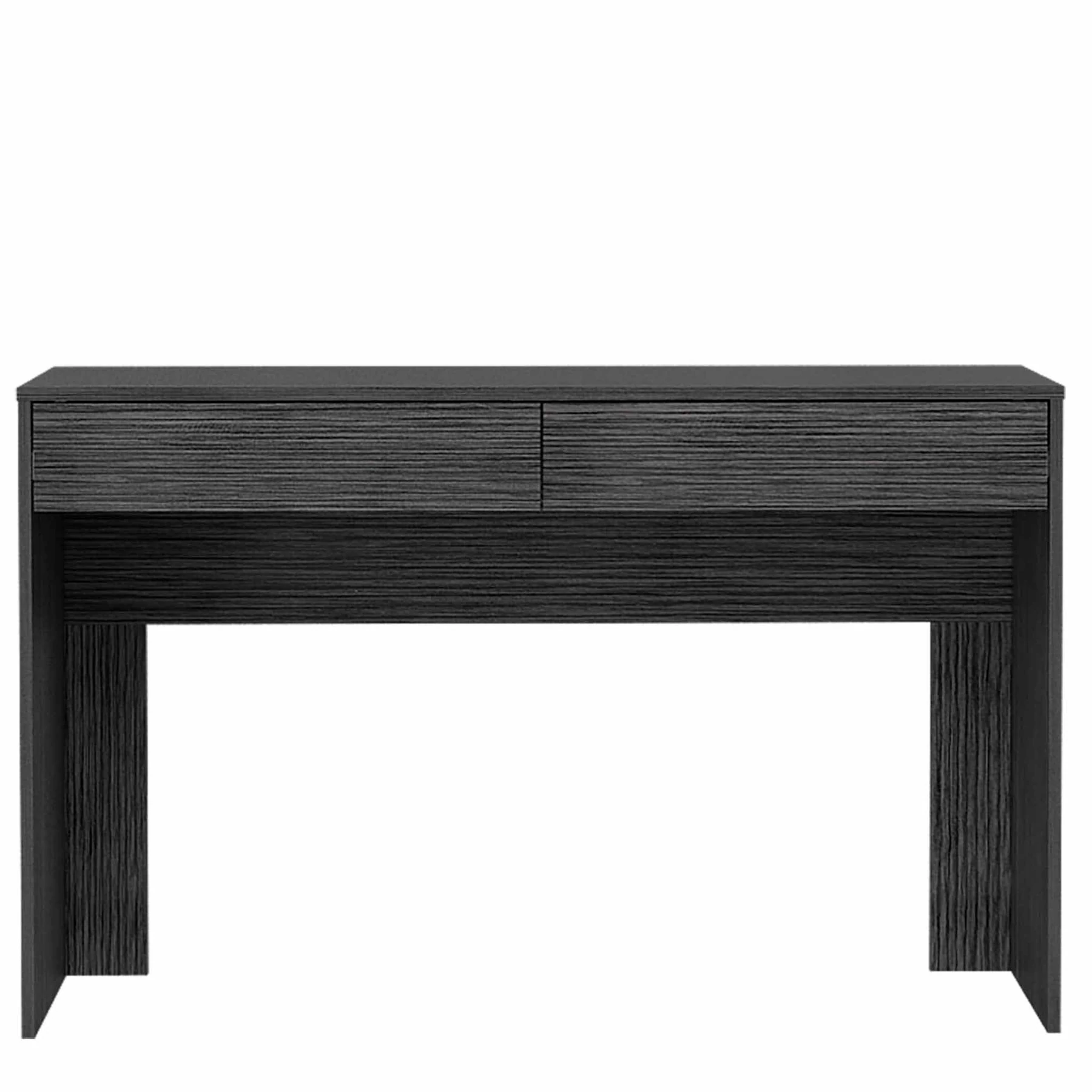 TUHOME Acre Computer Desk Two Drawers Engineered Wood Desks in Gray ...