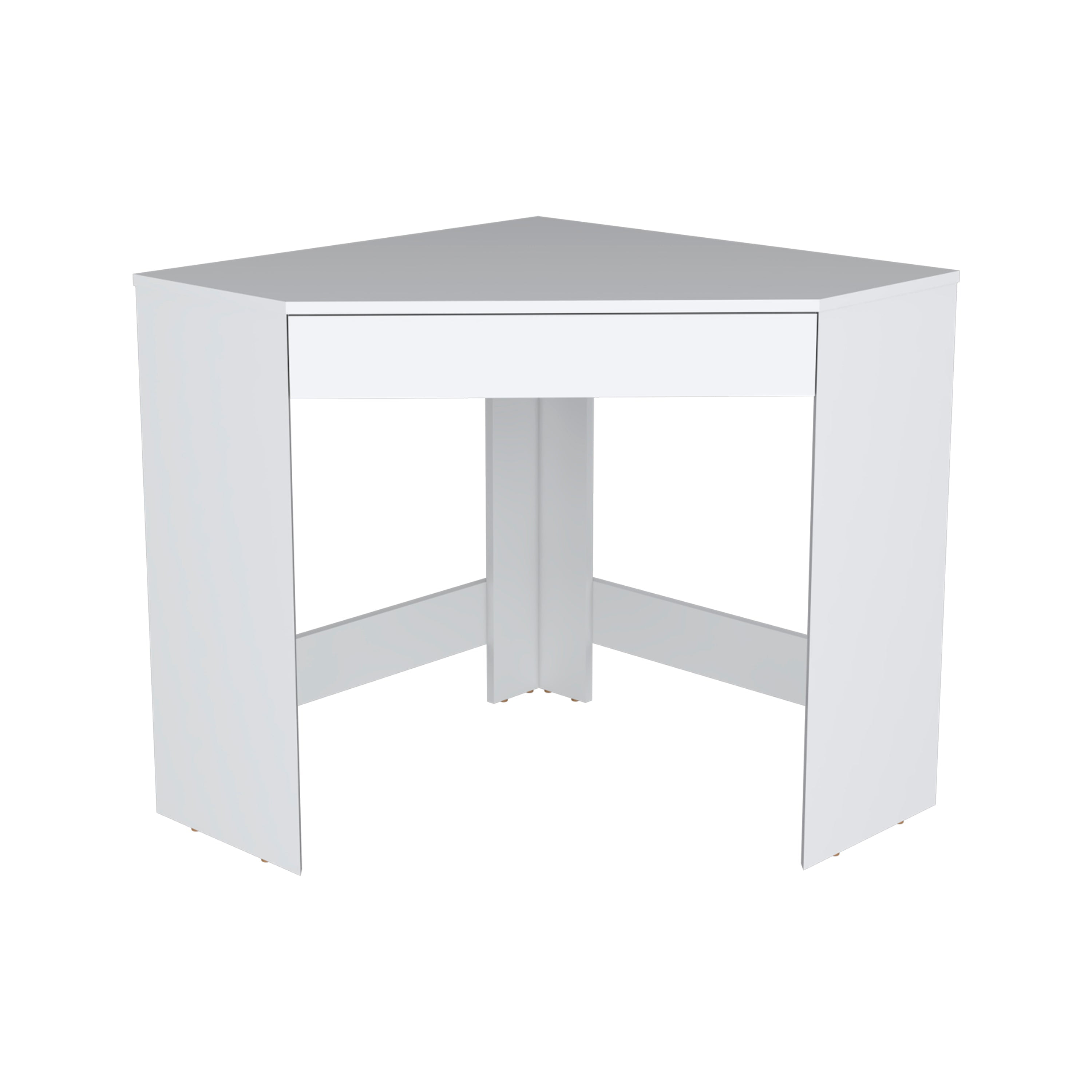 TUHOME Amity Corner Desk with Spacious Drawer and Optimal Workstation ...