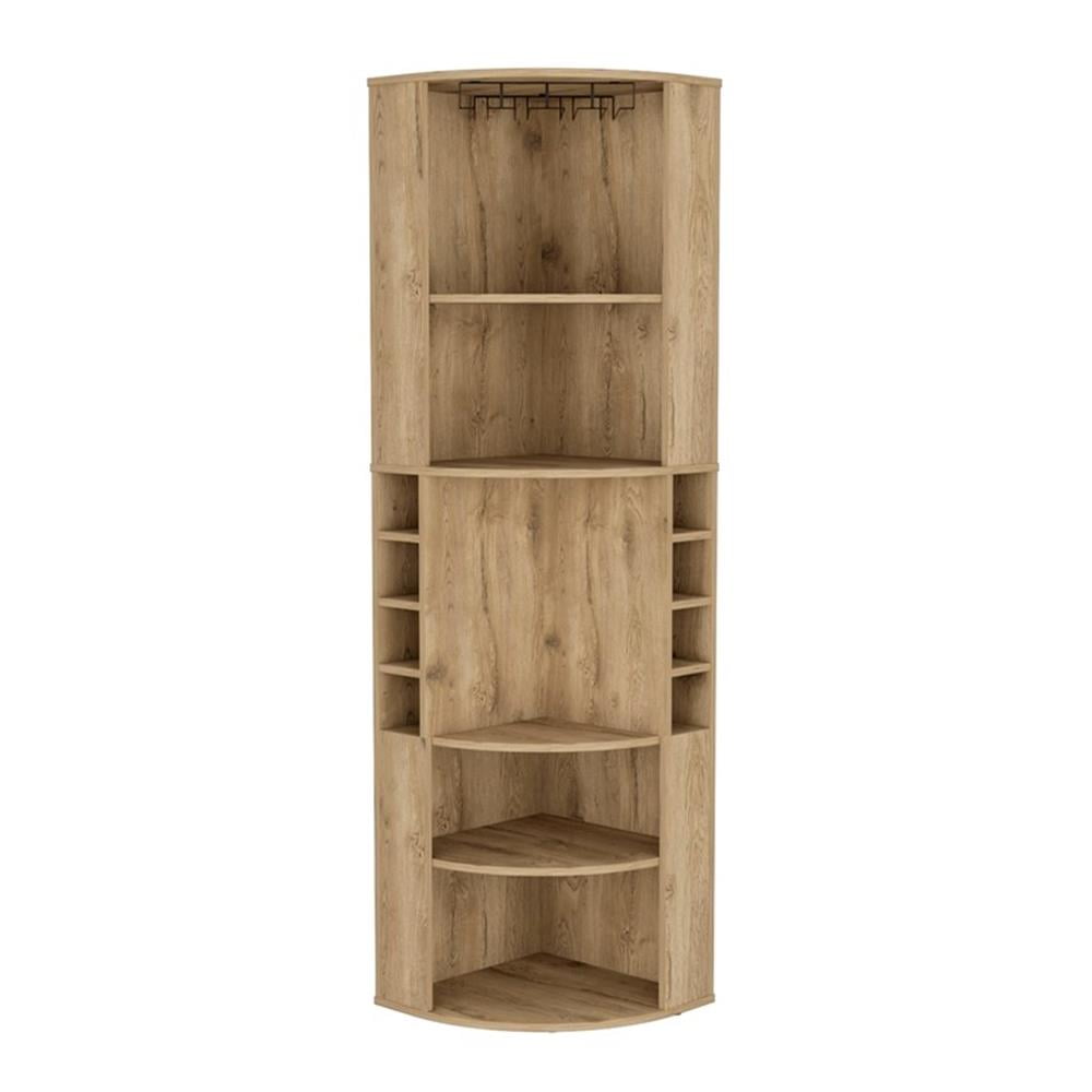 TUHOME Oban Corner Bar Cabinet Beige Manufactured Wood - Walmart.com