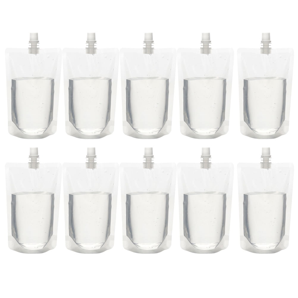 TUIBELY Reusable Flask Pouch for Concealed Travel Drinking - Clear ...