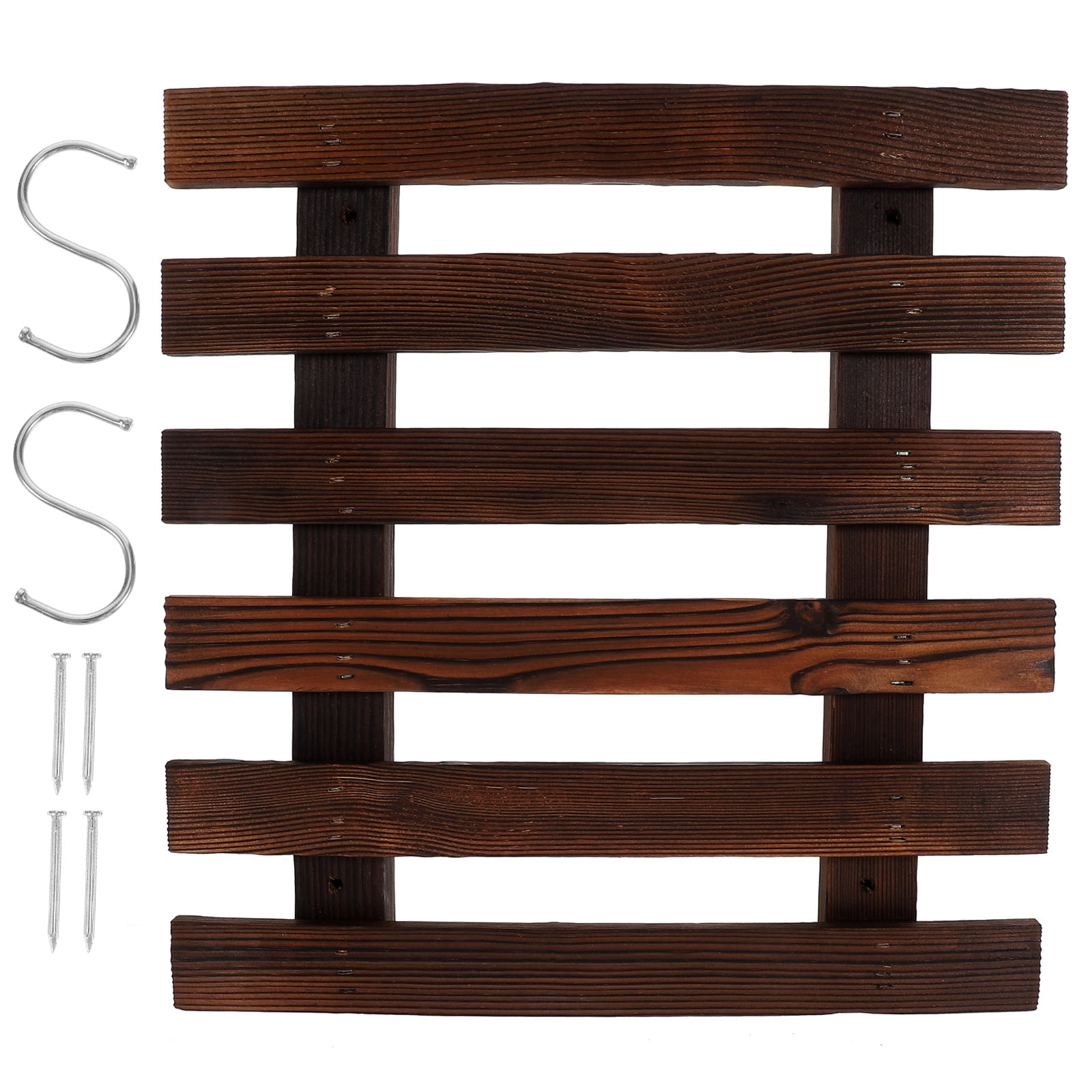 GOOHOCHY 1Set Coffee Wood Ladder Shape Planter Rack for Indoor ...