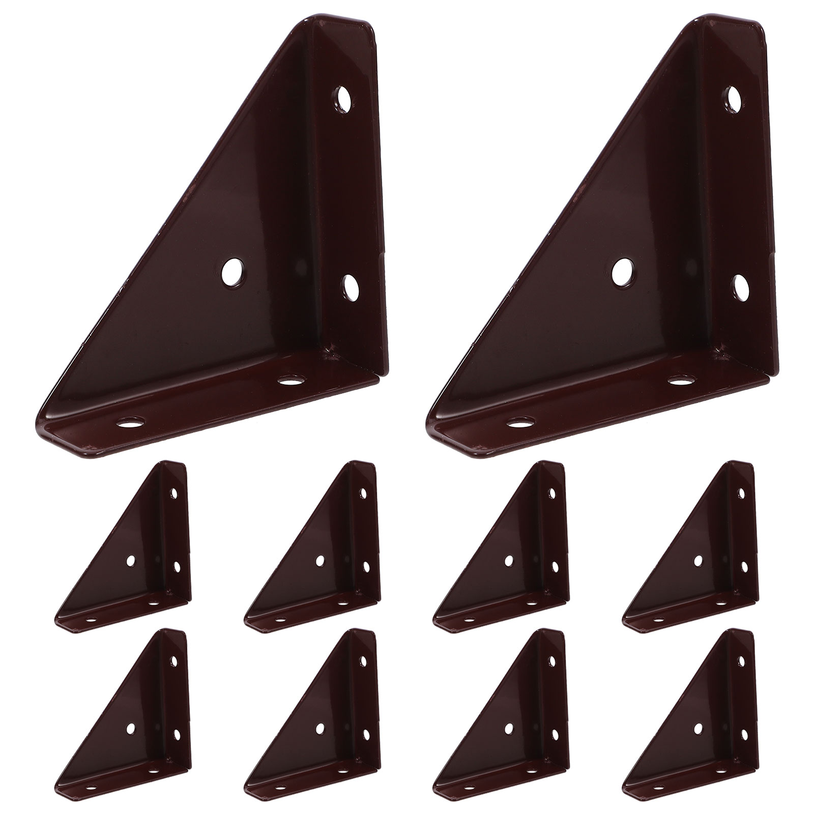 TUIBELYN 10Pcs Angle Brackets Metal Corner Brace Bed Supports Corner ...