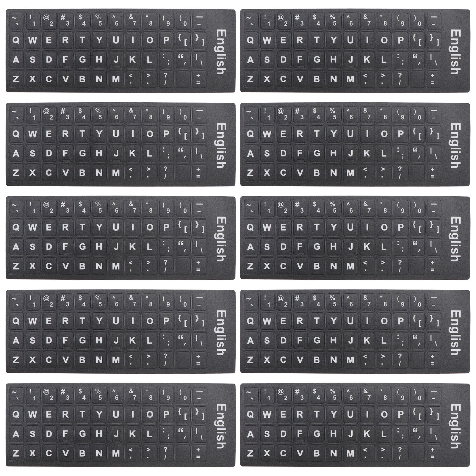 TUIBELYN 10Pcs Keyboard Stickers for Desktop Notebook Keyboards ...