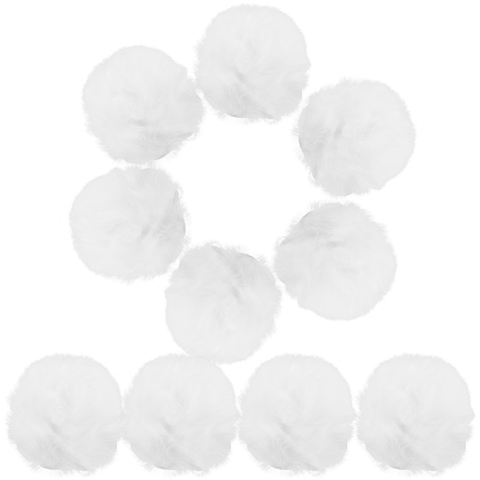 TUIBELYN 10pcs Bunny Tails Furry Rabbit Fancy Dress Tail Clothing ...