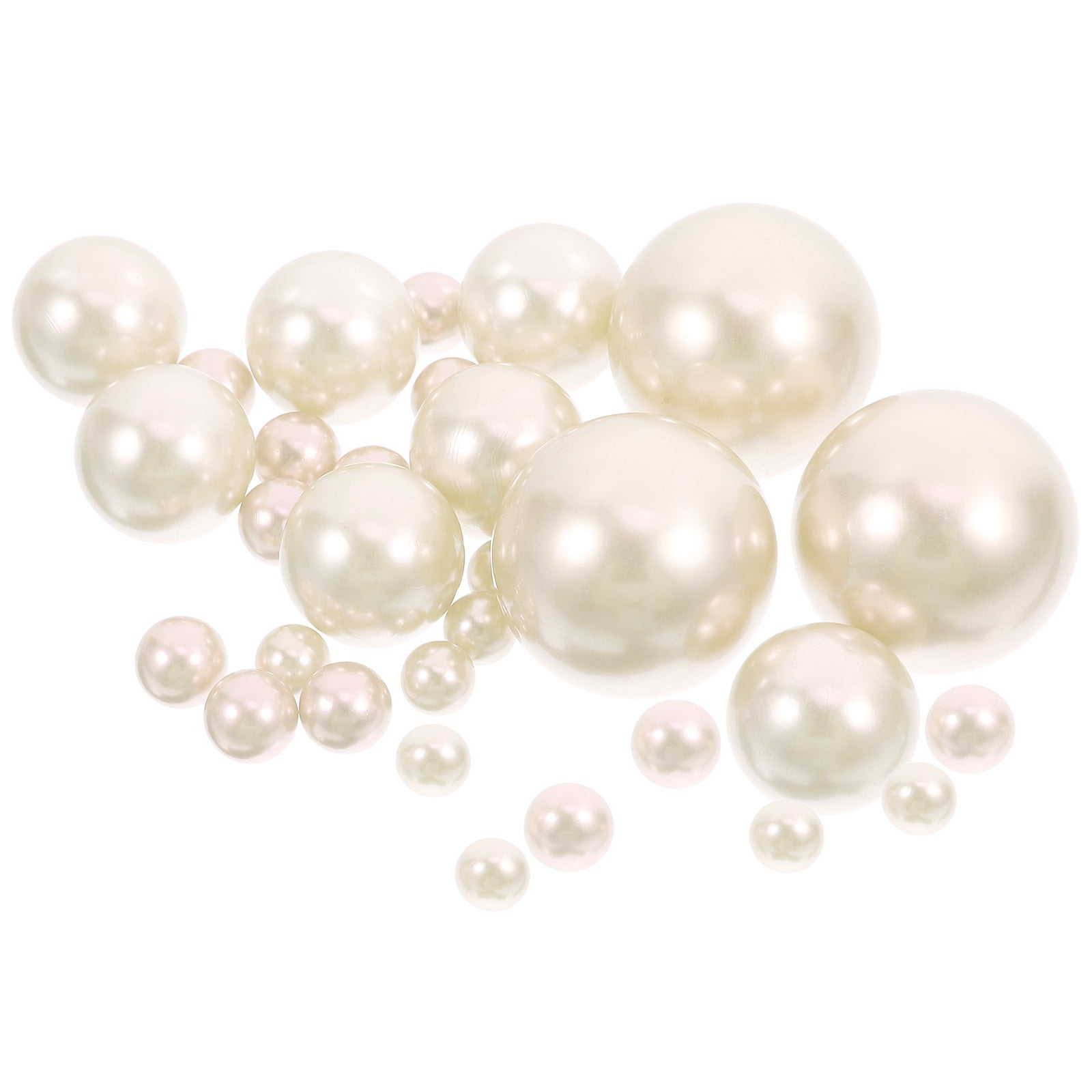 TUIBELYN 125pcs Beads Vase Fillers Floating Round Faux Pearls Vase ...