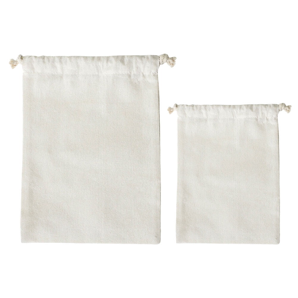 TUIBELYN 2 Cotton Linen Drawstring Bags for Fruits & Veggies - Walmart.com