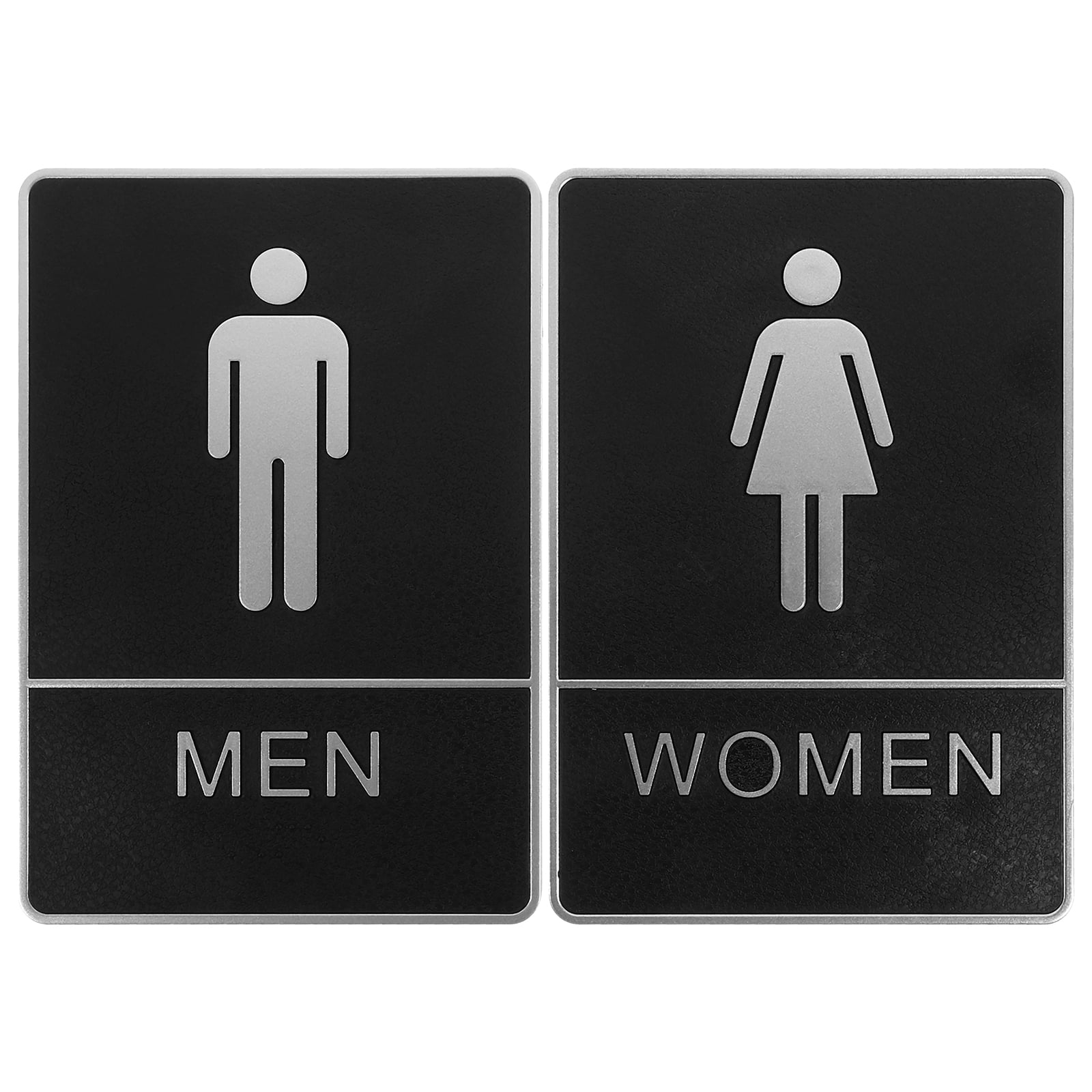 TUIBELYN 2pcs Self-adhesive Toilet Sign Plastic Restroom Door Sign Men ...
