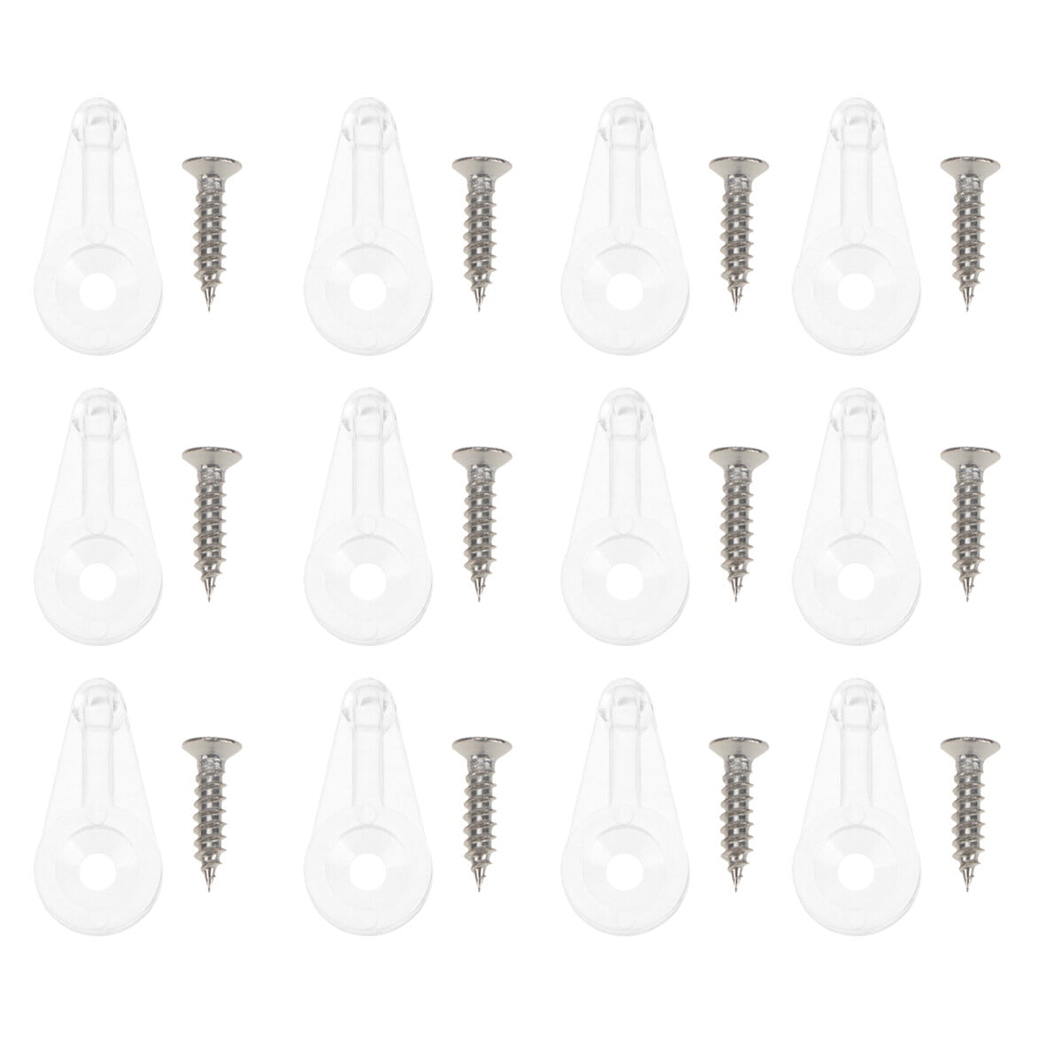 TUIBELYN 30 Glass Fixing Clips for Cabinets and Mirrors - Walmart.com