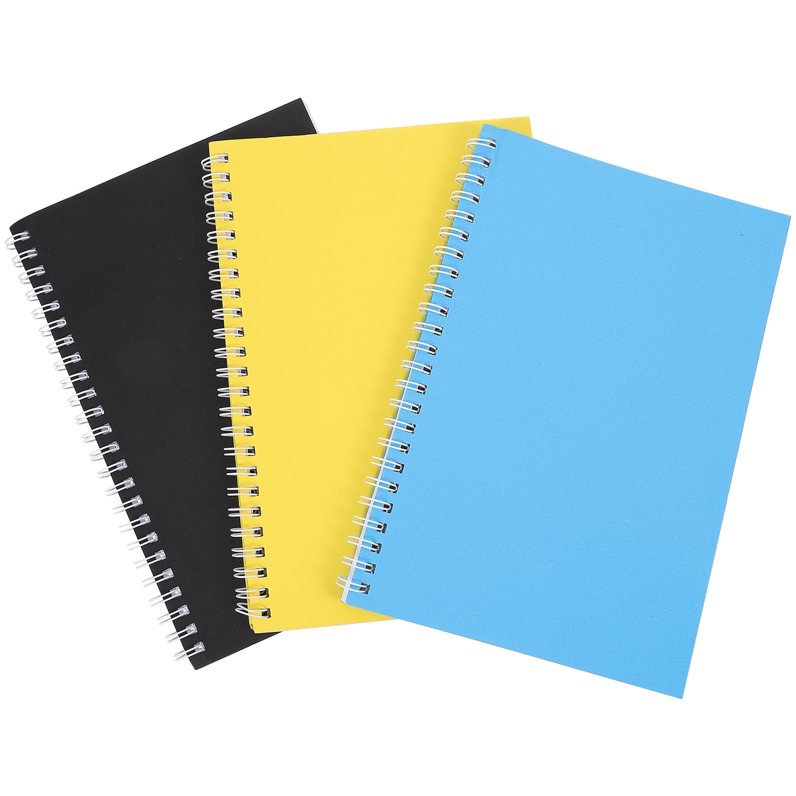TUIBELYN 3Pcs Ruled Spiral Notebooks for Work - Coil Lined Hardcover ...