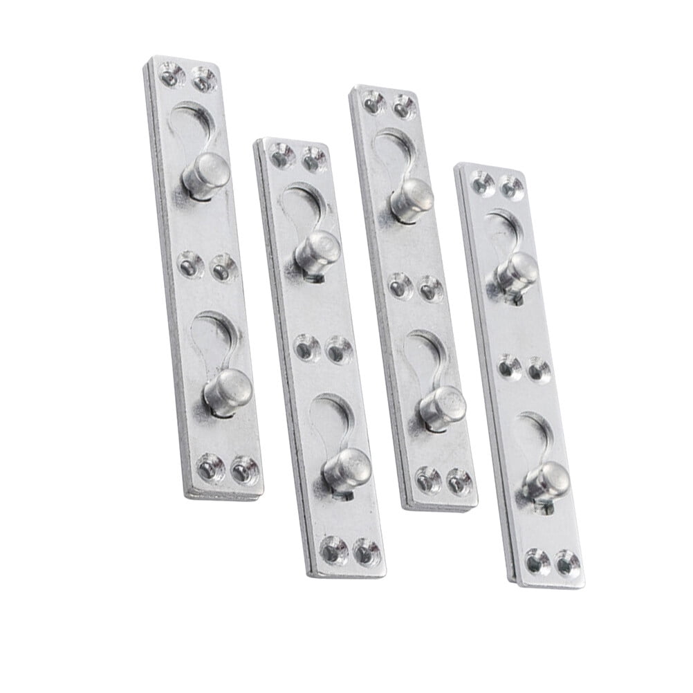 TUIBELYN 4Pcs Bed Rail Connecting Fitting Metal Hinges for Furniture ...