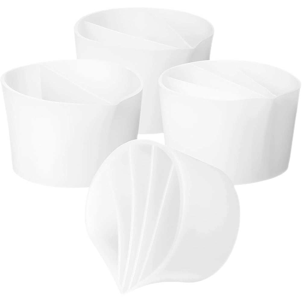 TUIBELYN 4Pcs Silicone Split Cups Resin Mixing Cups Dividers Paint ...