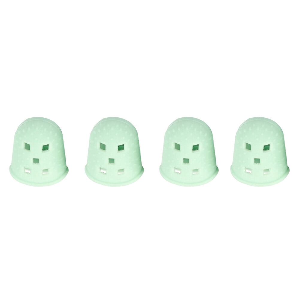 Silicone Finger Caps for Guitar and Ukulele Protectors Set of 4 Green ...