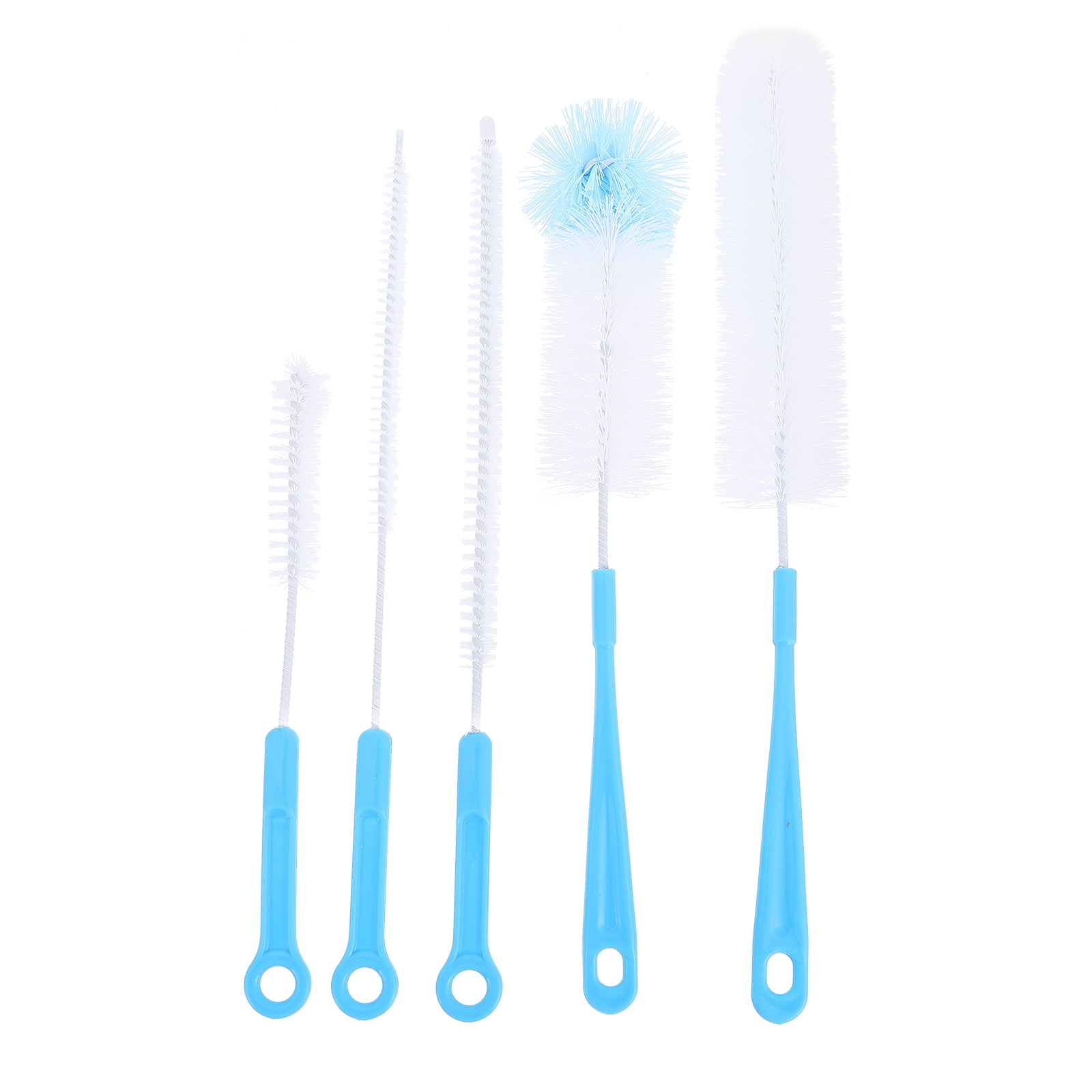 TUIBELYN 5pcs Blue Cup Cleaner Sponge Brush Handle Bottle Straw Tumbler ...