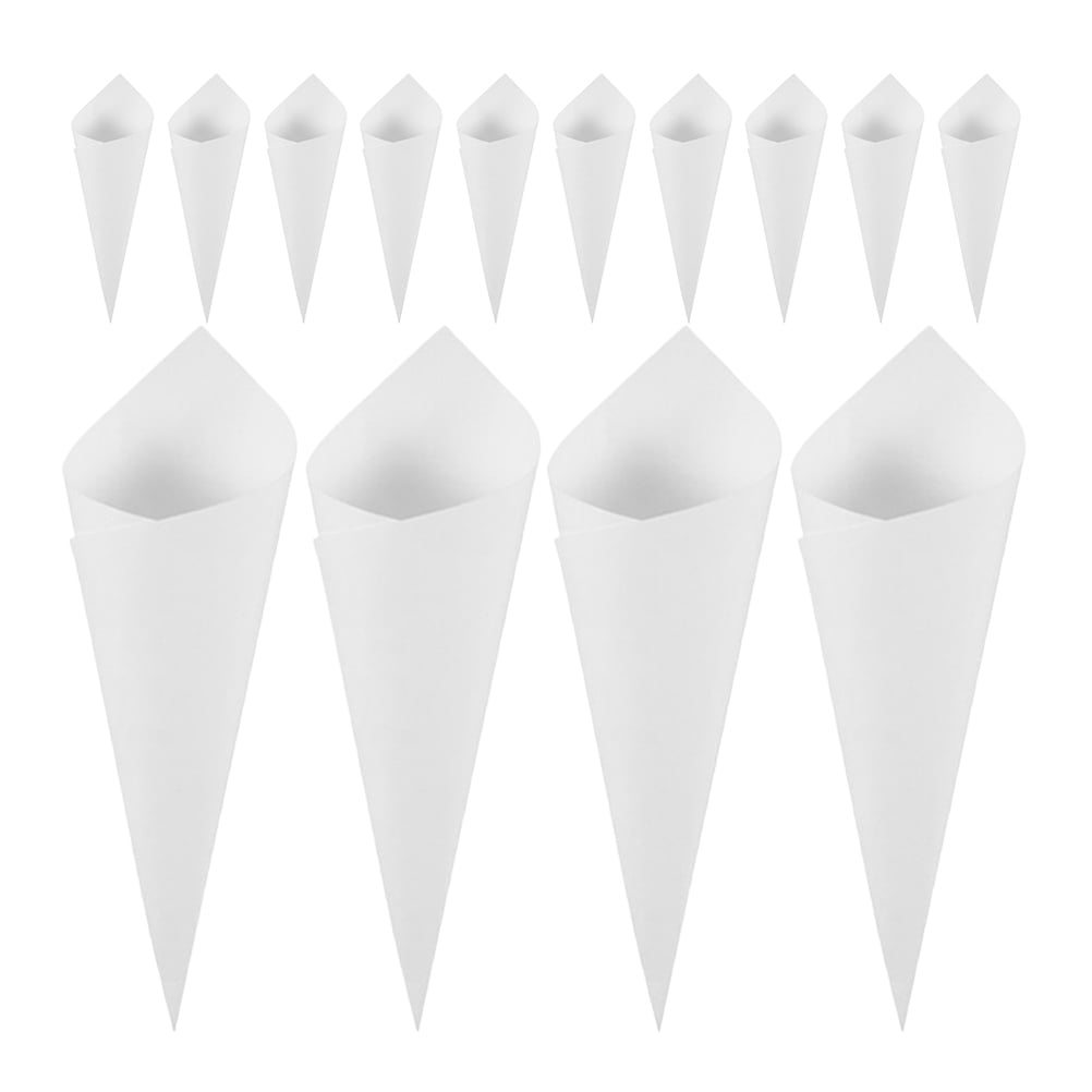 TUIBELYN 60pcs Wedding Confetti Cones Kraft Paper Tapers Cone Flower ...