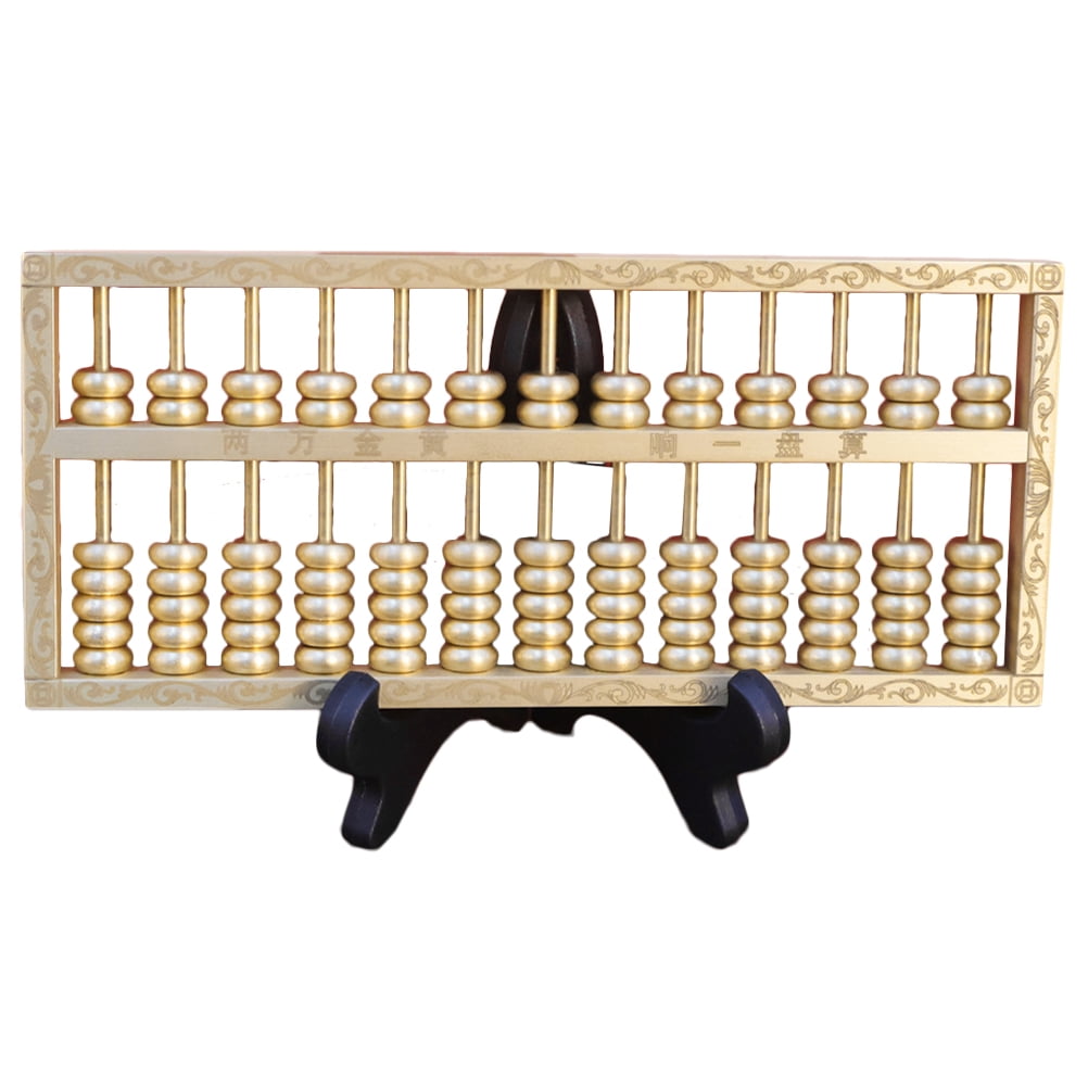 TUIBELYN Brass Abacus Statue Chinese Abacus Figurine Attract Wealth ...
