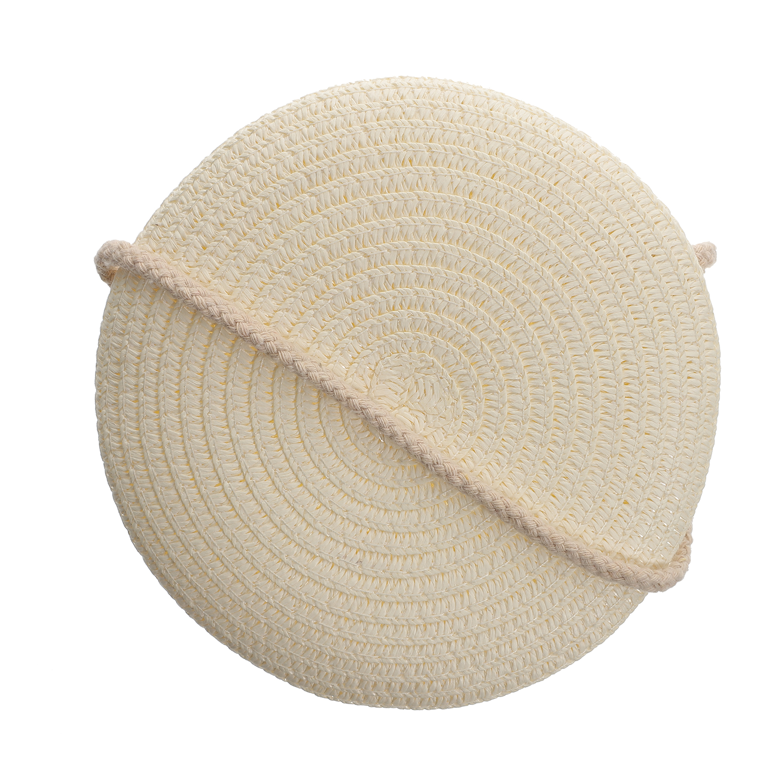 TUIBELYN Circle Straw Beach Bag Handwoven Round Rattan Tote Purse ...