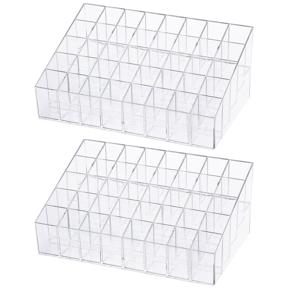 TUIBELYN Clear Acrylic Lipstick Organizer - 40 Grids for Makeup Storage ...